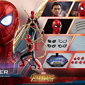 Hot Toys Marvel Avengers Infinity War Spider-Man Iron Spider Suit 1/6 Scale 12" Action Figure