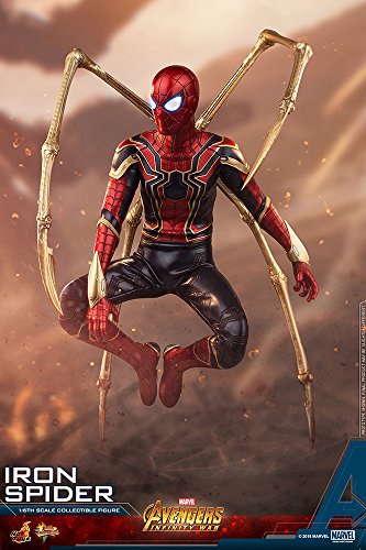 Hot Toys Marvel Avengers Infinity War Spider-Man Iron Spider Suit 1/6 Scale 12" Action Figure