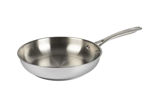 KUHN RIKON Allround Oven-Safe Induction Uncoated Frying Pan, 28 cm, Stainless Steel, Silver