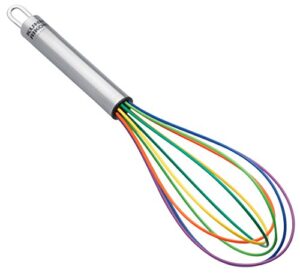 kuhn rikon "colori" 10.75" of silicone whisk, multicolor