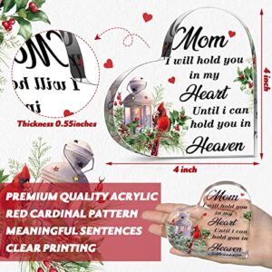 Red Memorial Cardinal Gift Sympathy Bereavement Gift Dad/ Mom in Heaven Christmas Cardinal Memorial Gifts for Loss of Mom/ Dad In Memory of Mom Gift Christmas in Heaven Remembrance Gifts (Mother)