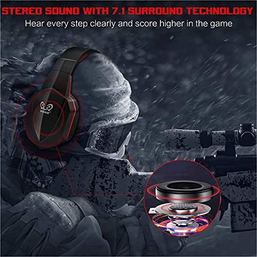 Wireless Gaming Headset Headphones for Nintendo Switch PS5 PS4 PC, 2.4GHz USB Wireless Gamer Headphones for Computer with Detachable Noise Canceling Microphone