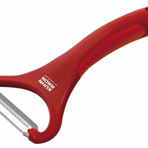 Kuhn Rikon "Piranha" Serrated Peeler, Red