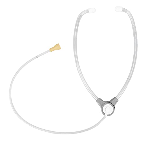 Hearing Aid Listening Stethoscope with Couple Used for Testing BTE, ITE, ITC, CIC, Stethoscope with Damping Home Double Head Sound Detection Earpiece