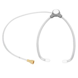 Hearing Aid Listening Stethoscope with Couple Used for Testing BTE, ITE, ITC, CIC, Stethoscope with Damping Home Double Head Sound Detection Earpiece