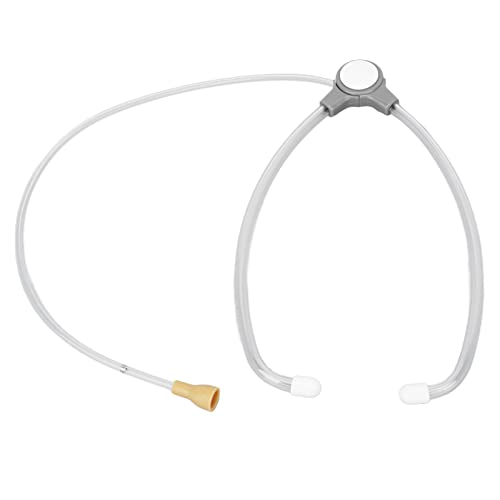 Hearing Aid Listening Stethoscope with Couple Used for Testing BTE, ITE, ITC, CIC, Stethoscope with Damping Home Double Head Sound Detection Earpiece