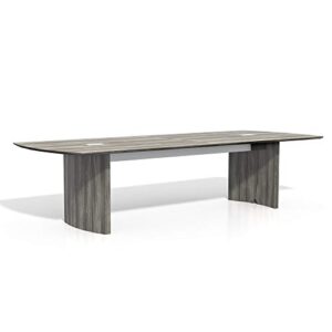 safco products medina modern office conference meeting room table, 10', gray steel