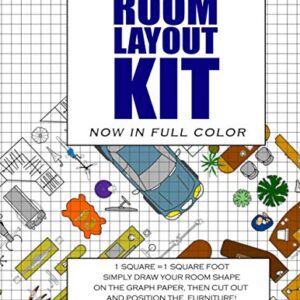 Room Layout Kit: Now In Full Color. The perfect furniture lay out planner - Plan your home interior designs using this scaled room layout template (Interior design tools)