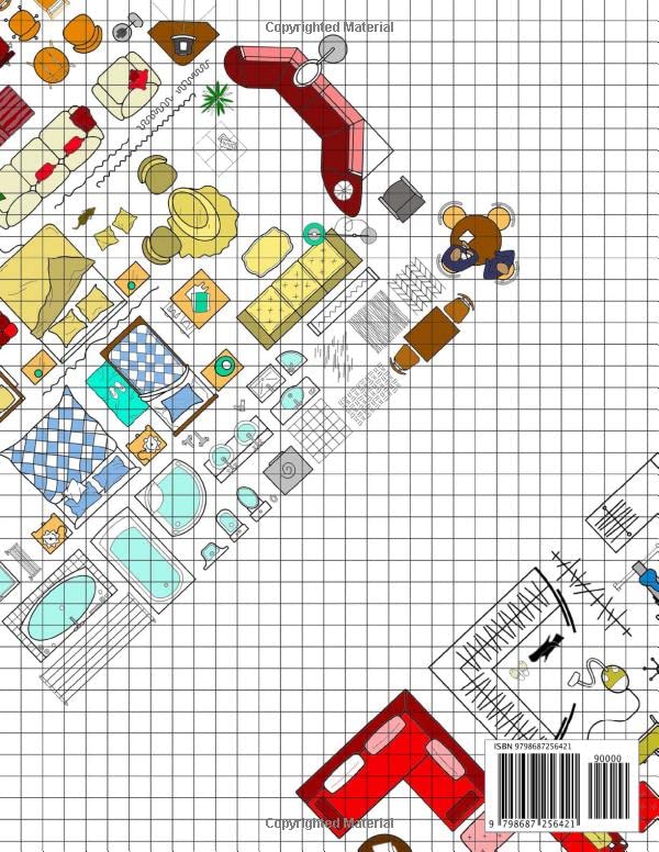 Room Layout Kit: Now In Full Color. The perfect furniture lay out planner - Plan your home interior designs using this scaled room layout template (Interior design tools)