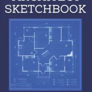 Sketchbook for Architects & Students | Blueprint Paper for Drafting | Grid Graph Notebook | Construction Design, Drawing and Planning Book: 5x5 Quad Ruled - 8.5 x 11 Graph Paper Notebook