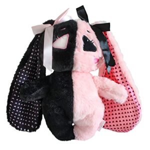 attatoy e-girl bunny plush, anime goth stuffed animal for teens