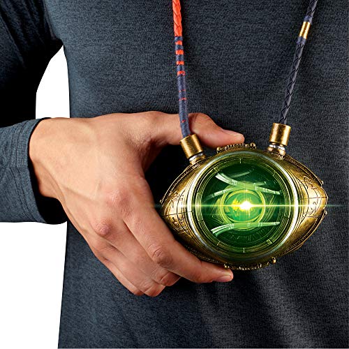 Marvel Legends Series Doctor Strange Premium Role Play Eye of Agamotto Electronic Talisman Adult Fan --Costume and Collectible, Ages 14 and Up