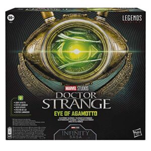 Marvel Legends Series Doctor Strange Premium Role Play Eye of Agamotto Electronic Talisman Adult Fan --Costume and Collectible, Ages 14 and Up