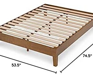 ZINUS Alexis Deluxe Wood Platform Bed Frame / Solid Wood Foundation / No Box Spring Needed / Wood Slat Support / Easy Assembly, Rustic Pine, Full