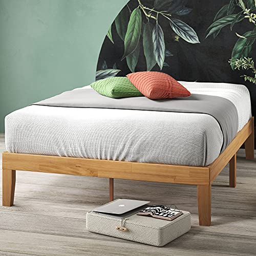 ZINUS Moiz Wood Platform Bed Frame / Wood Slat Support / No Box Spring Needed / Easy Assembly, Natural, King