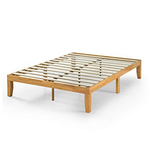 ZINUS Moiz Wood Platform Bed Frame / Wood Slat Support / No Box Spring Needed / Easy Assembly, Natural, King