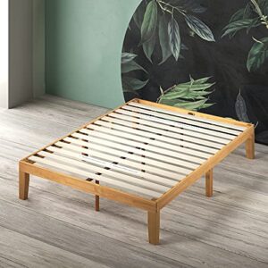 ZINUS Moiz Wood Platform Bed Frame / Wood Slat Support / No Box Spring Needed / Easy Assembly, Natural, King