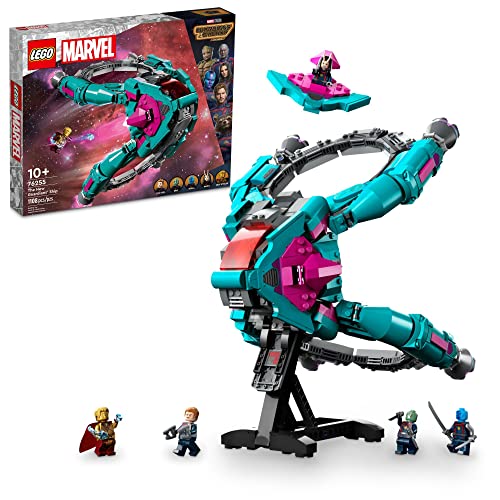 LEGO Marvel The New Guardians’ Ship 76255, Spaceship Building Toy with 5 Minifigures, Collectible Model from Guardians of The Galaxy 3, Displayable Super Hero Gift Idea for Kids and Teens Ages 10+