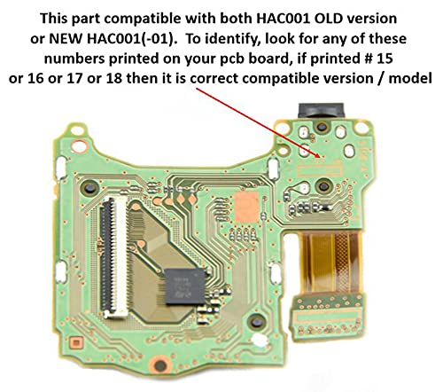 WirelessFinest Card Slot Reader Game Cartridge Tray Headphones Jack Port Replacement for Nintendo Switch Repair Part