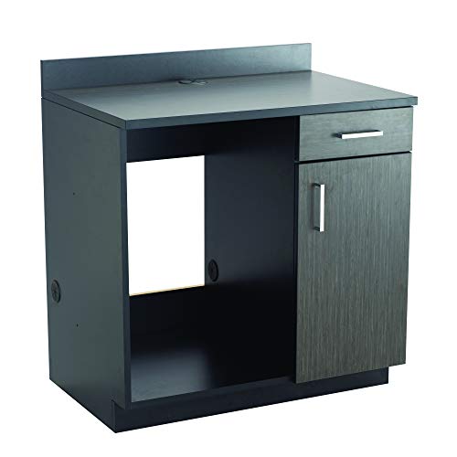 Safco Products 1705AN Modular Hospitality Breakroom Base Cabinet, Appliance, Asian Night Base/Black Top