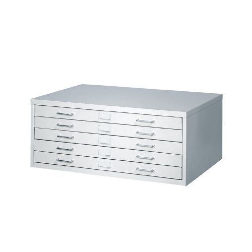 Safco Products 4969LG Facil Steel Flat File, Small (Optional Base Sold Separately), Light Gray