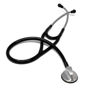 everone professional style cardiology stethoscope, black, 27 inch