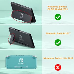 Fintie Carrying Case for Nintendo Switch OLED Model 2021/Switch 2017, [Shockproof] Hard Shell Protective Cover Travel Bag w/10 Game Card Slots for Switch Console Joy-Con & Accessories, Blossom