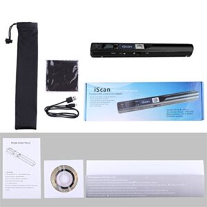 Portable Handheld Scanner, ANNCARY Document Wand Scanner Handheld for Business Photo Picture Receipts Books JPG/PDF Format Selection Micro SD Card Hand Scanner-B