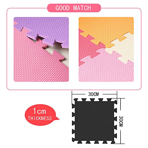 MQIAOHAM Children Puzzle mat Play mat Squares Play mat Tiles Baby mats for Floor Puzzle mat Soft Play mats Girl playmat Carpet Interlocking Foam Floor mats for Baby White Beige Grey 101110112