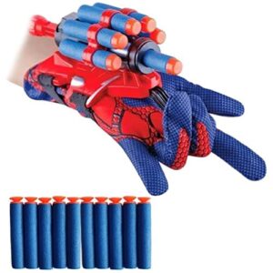 fnjuucw glove hero launcher, wrist toy tool set for role playing throwing gloves toy gift for spider-man fans