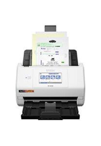 epson rapidreceipt rr-600w wireless desktop color duplex receipt and document scanner with receipt management software, touchscreen and auto document feeder. full 1-year limited warranty (renewed)