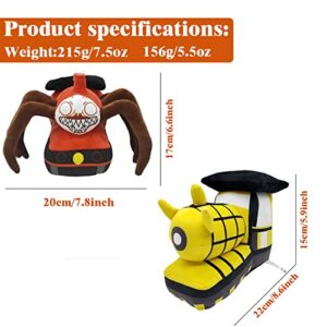 Jalusini Choo Choo Charles Plush Toys, Monster Horror Game Train Toys Spider-Filled Animal Plush Toys, Halloween Spider Plush Toys, A Gift for Kids and Game Fans