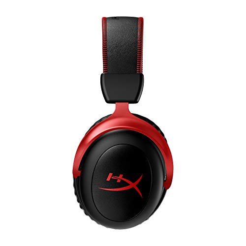 HyperX Cloud II Wireless - Gaming Headset for PC, PS4/PS5, Nintendo Switch, Long Lasting Battery Up to 30 Hours, 7.1 Surround Sound, Memory Foam, Detachable Noise Cancelling Microphone, Mic Monitoring