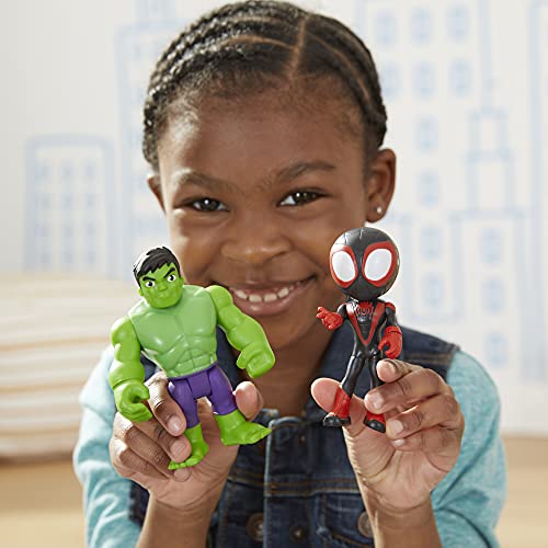 Marvel Hasbro Spidey and His Amazing Friends Hero Reveal Multipack with Mask-Flip Feature, 4-Inch Scale Action Figure Toys, Kids Ages 3 and Up, Frustration-Free Package , Black