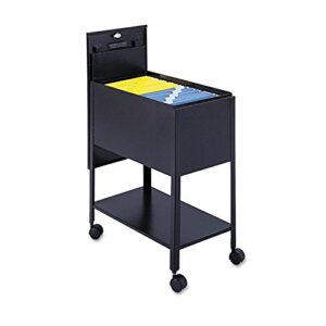 safco 5362bl extra-deep locking mobile tub file 13-1/2w x 24-3/4d x 28-1/4h black