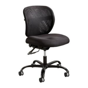 safco products vue intensive-use task chair, black, mid-back (3397bl)