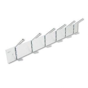 Safco Wall Mount Rack Coat Hook, 6-Hook 4162. Coat Hooks for Hanging Coats, Purses, Bags, Umbrellas and More. Perfect for Hallways and Entryways.