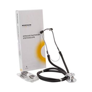 mckesson lumeon sprague rappaport stethoscope, black, 1 count