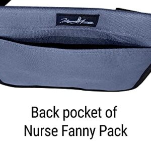 Nurse Fanny Pack with Stethoscope Holder – Medical Waist Bag Ideal for Nurses and Medical Care Workers – Premium Medical Fanny Pack for Nurses - Nurse Gift for Women-Dark Grey