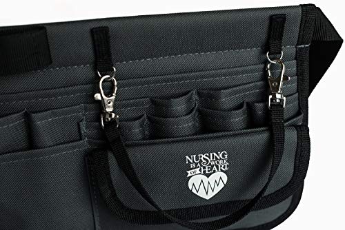 Nurse Fanny Pack with Stethoscope Holder – Medical Waist Bag Ideal for Nurses and Medical Care Workers – Premium Medical Fanny Pack for Nurses - Nurse Gift for Women-Dark Grey