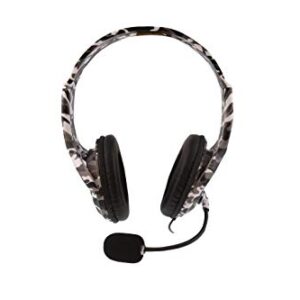 Nyko Nu-3500 Universal Wired Headset for Gaming - Lightweight Headphones w/Adjustable Microphone - Compatible w/Xbox One, Xbox X/S, PS4, PS5, & Nintendo Switch - Gaming Accessories (Winter Camo)