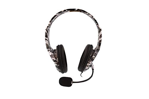 Nyko Nu-3500 Universal Wired Headset for Gaming - Lightweight Headphones w/Adjustable Microphone - Compatible w/Xbox One, Xbox X/S, PS4, PS5, & Nintendo Switch - Gaming Accessories (Winter Camo)