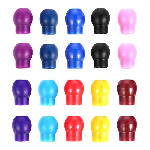 Replacement Ear Tips, 10 Pairs Stethoscope Earplugs Soft-Sealing Earbuds Stethoscope Ear Pieces Replacement Earplugs Accessories Replacement Ear Tips for Stethoscopes, Random Color