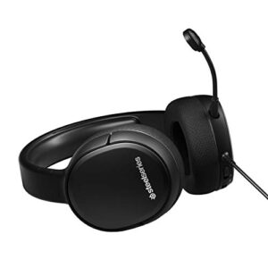 SteelSeries Arctis 1 Wired Gaming Headset – Detachable Clearcast Microphone – Lightweight Steel-Reinforced Headband – for PC, PS4, Xbox, Nintendo Switch and Lite, Mobile