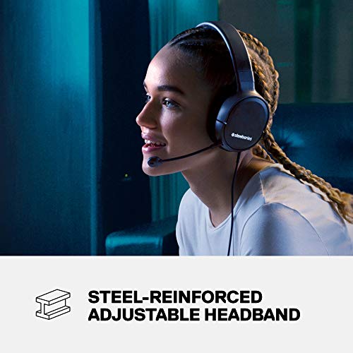 SteelSeries Arctis 1 Wired Gaming Headset – Detachable Clearcast Microphone – Lightweight Steel-Reinforced Headband – for PC, PS4, Xbox, Nintendo Switch and Lite, Mobile