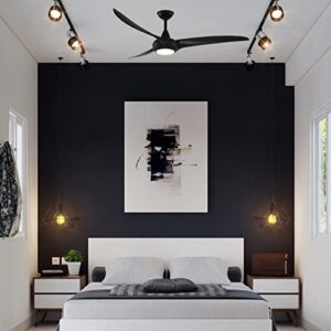 MINKA-AIRE F848-CL Light Wave 65" Ceiling Fan with LED Light and Remote Control in Coal Finish