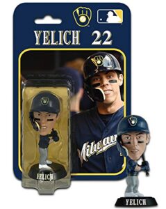 imports dragon christian yelich (milwaukee brewers) 4" mlb bobble head