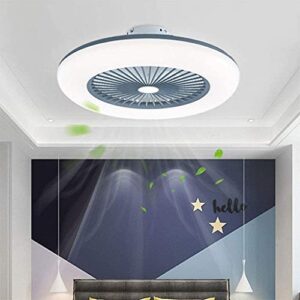 Cordless Wall Sconce 22" LED Ceiling Fan with Lights Dimmable with Remote Control, 3 Speed, Modern Ceiling Fan Light Dining Room Bedroom Living Lamps Invisible Ceiling Lamp Fan Lighting [Energy Class