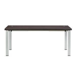 Safco Aberdeen Table Desk with Straight Top in Mocha Finish ABTDS72LDC