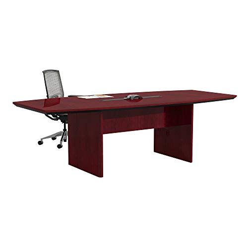 Safco Products Safco 8' Conference Table - Boat Shaped - Sierra Cherry - Corsica Series